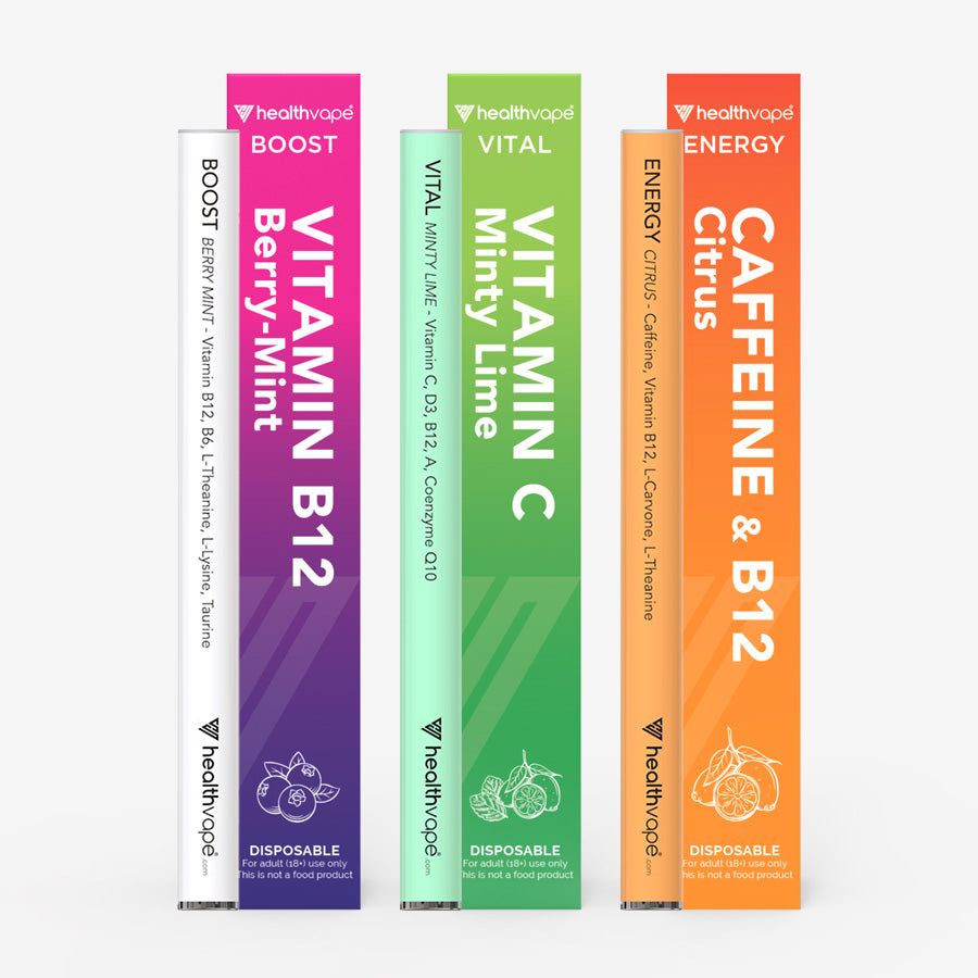 Vitamin Inhalers - 3-Pack with B12, C & More - Minty & Citrus Flavored ...