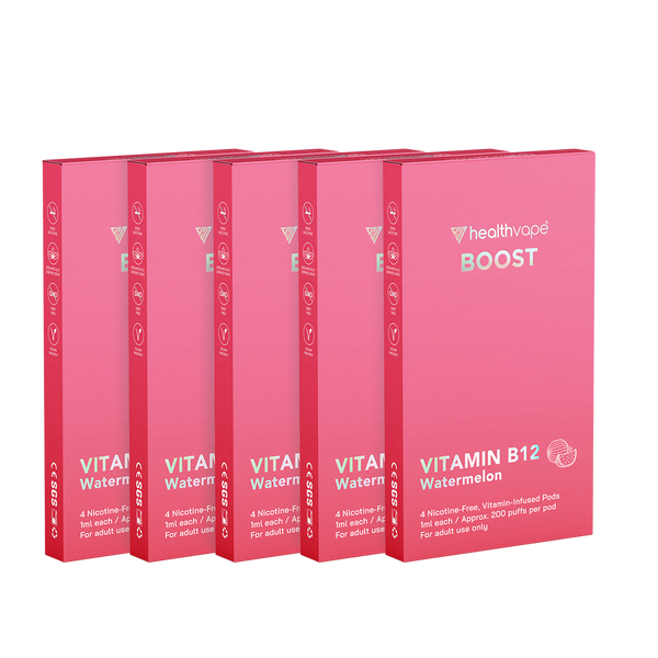 BOOST Watermelon Vitamin B12 Pods – Nicotine-Free 4-Pack – HealthVape