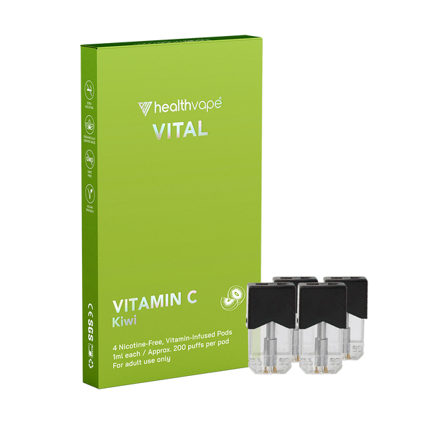 Vitamin C Infused, Kiwi-Flavored Nic-Free Pods – HealthVape